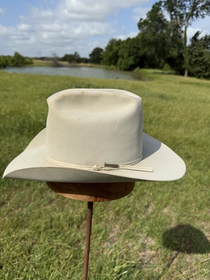 Resistol 7x Beaver 6 7/8 Silverbelly Cowboy Hat. 3.25” Brim 5” Crown | eBay