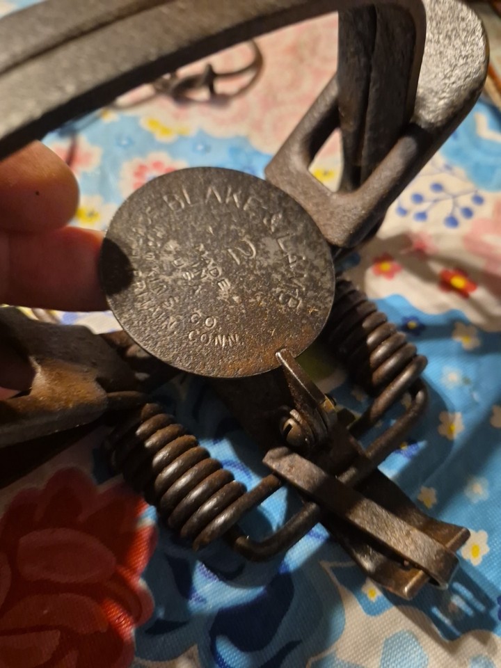 Vintage Blake & Lamb #2 Coil Spring Trap Square Jaw Factory Shine ...