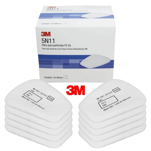 3M N95 Respirator Filter, 5N11, Disposable, Helps Protect against Non ...
