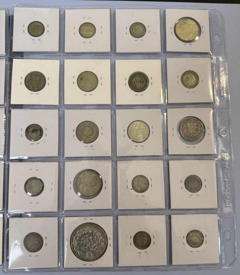 Foreign Silver Coin Collection - 40 coins from countries around the ...