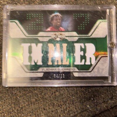 2008 TOPPS Triple Threads Vladimir Guerrero IMPALER Bat Jersey Card #4/ ...