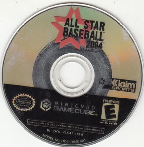 All-Star Baseball 2004 (Nintendo GameCube, 2003) DISC ONLY 21481653127 ...