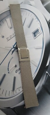 GENUINE SEIKO STL STELUX NOS MESH BAND LUGS SIZE 17 MM...STAINLESS ...