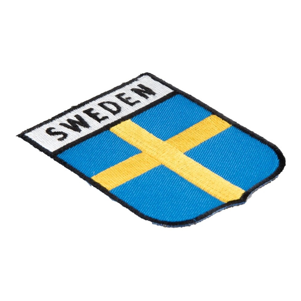 Sweden Flag Shield Patch, Scandinavian Country Flag Patches | eBay
