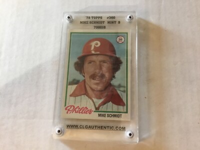 Graded 9 MINT! 1978 TOPPS #360 MIKE SCHMIDT PHILLIES HOF MVP BEAUTIFUL ...