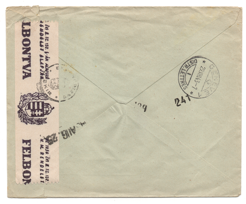 Hungary 1946 Censored cover to Switzerland Red Cross Cachet WS30011 | eBay