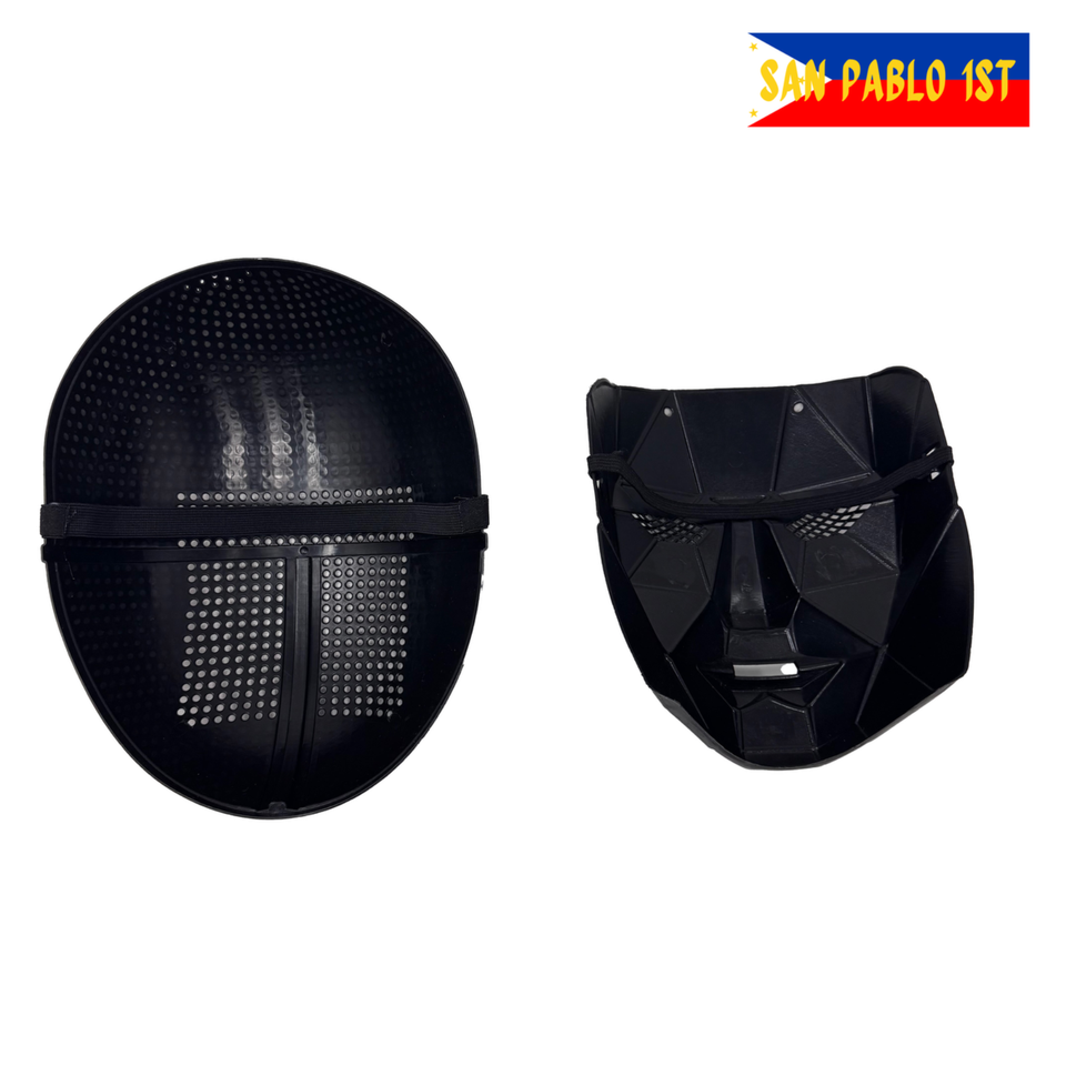 SET OF TWO SQUID GAME MASKS FRONT MAN SQUARE SOLDIER | eBay