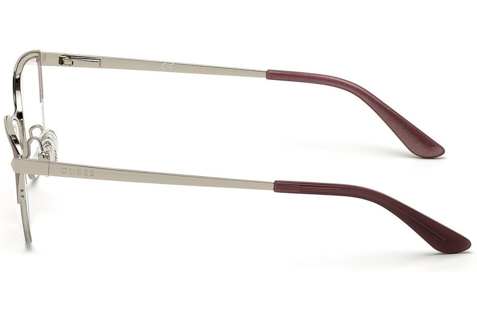 GUESS GU2777 082 Purple Metal Cat Semi Rim Optical Eyeglasses Frame 53 ...
