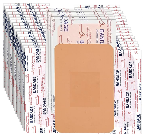 100 Adhesive Bandages 2"x 3" Flexible Wound Care Band Patch First Aid ...