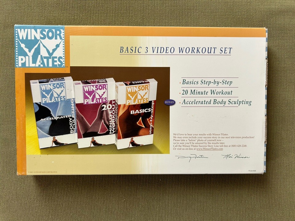 Winsor Pilates Basic 3 VHS Workout Lot Daisy Fuentes/Mari Winsor Body ...