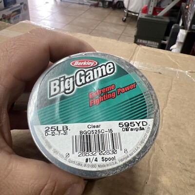 Berkley Trilene Big Game Mono Fishing Line | 1/4 Spool | Clear 25 Lb ...