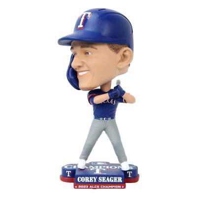 Corey Seager Texas Rangers ALCS Champion Gamebreaker Bobblehead MLB ...