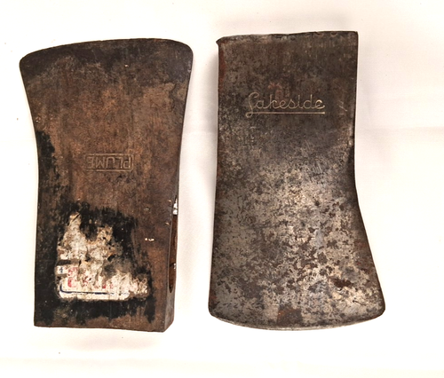 Vintage Plumb & Lakeside Single Bit Axe Head 2+ Pounds Each | eBay