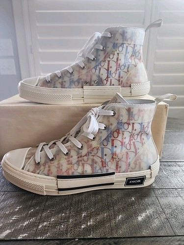 Dior B23 Oblique High Top Multicolor Size 43/ US10 *NO BOX* | eBay