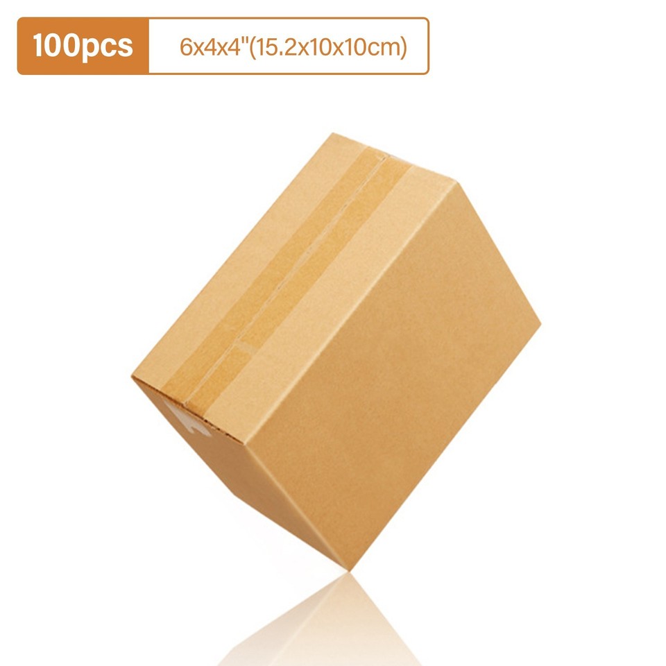 100pcs/pack Cardboard Paper Boxes Mailing Packing Shipping Box Moving ...