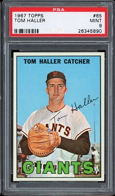 1967 Topps Baseball #65 Tom Haller PSA 9 | eBay