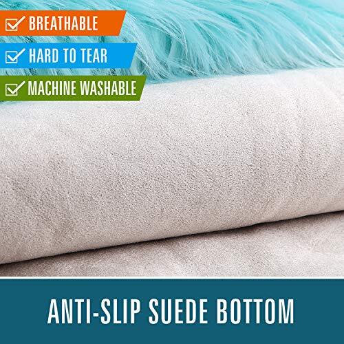 Soft Fluffy Faux Fur Rugs for Bedroom Bedside Rug 2x3 Feet, 2 x 3 Feet ...