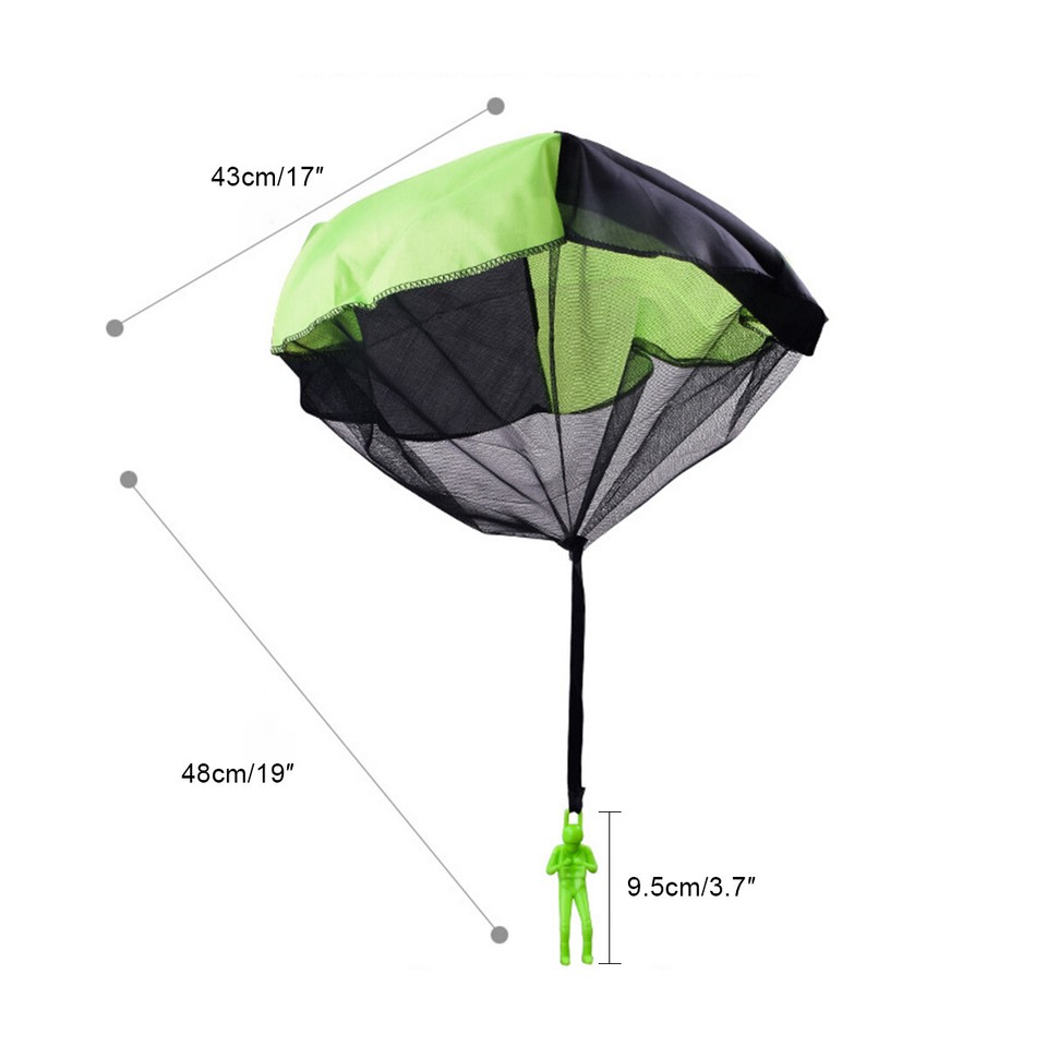4X Hand Throwing Kids Play Parachute Toys Soldier Outdoor Sports Mini ...