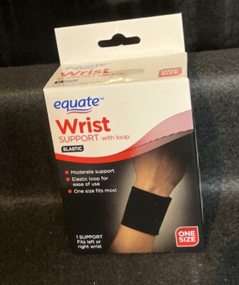 Equate Elastic Wrist Support w/Loop Comfortable Moderate & Protection ...