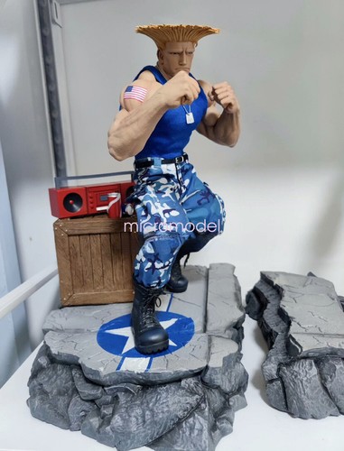 PCS Sideshow 1/4 Street Fighter Guile Statue Figure Model Collectible ...