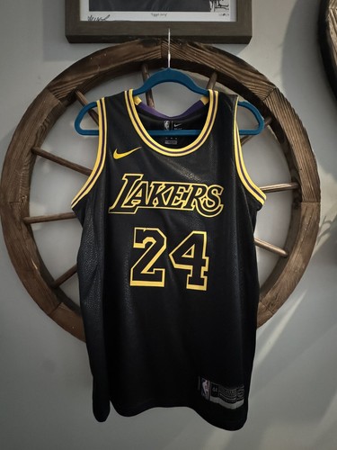 Nike Kobe Bryant 24 LA Lakers Black Mamba Snakeskin Scales Jersey ...