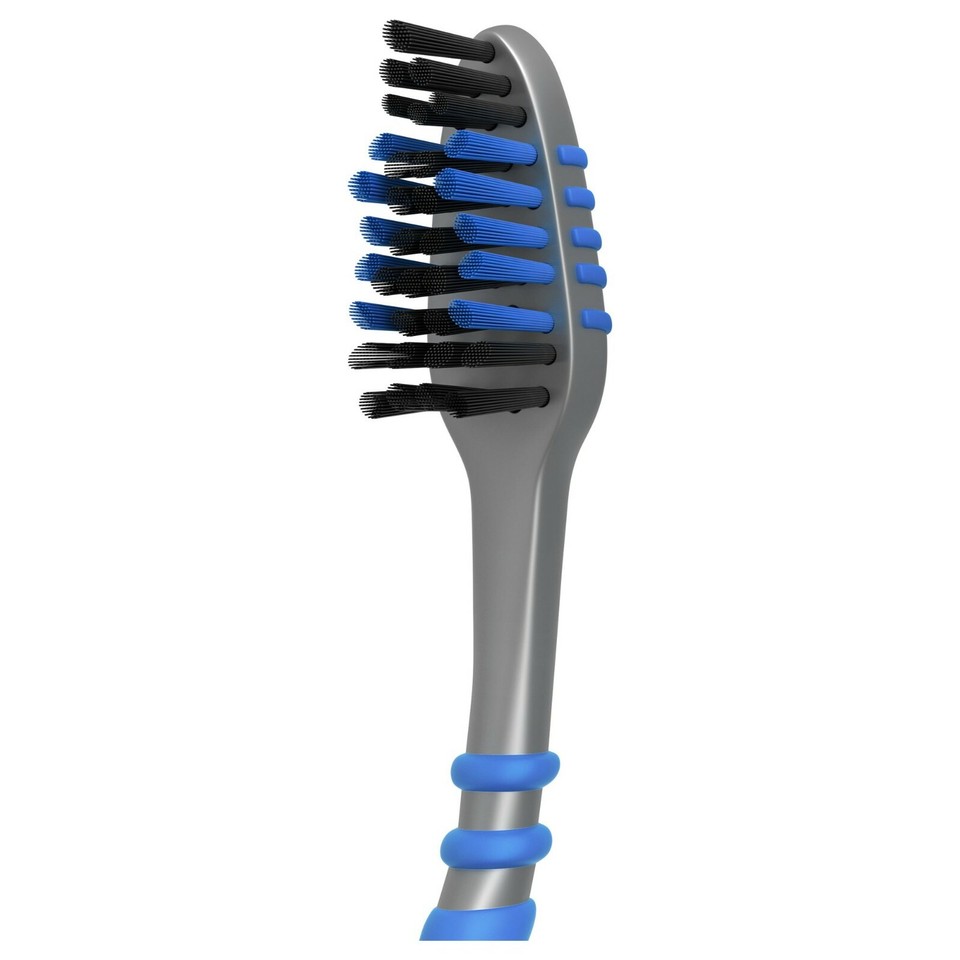 Colgate 6-PACK TOOTHBRUSHES SOFT CHARCOAL INFUSED ANGLED BRISTLES ...