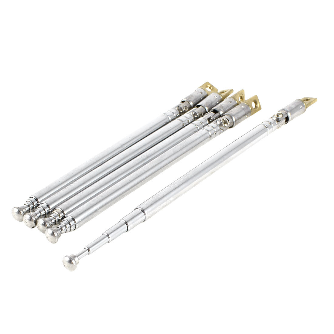 180 Degree 5 Sections Aerial Universal Telescopic Telescoping Antenna 5 ...