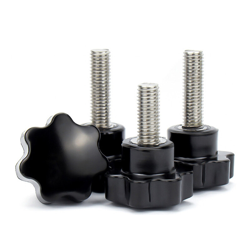 M3 4 5 6 8 10 12 Knurled Thumb Screws A2 Stainless Hand Turn Knob Bolts ...