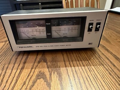 Realistic APM-200 Peak & RMS Audio Power Meter 42-2102 AC 120W 60HzWith ...