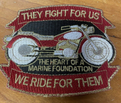 They Fight For Us We Ride For Them The Heart of A Marine Foundation Sew ...