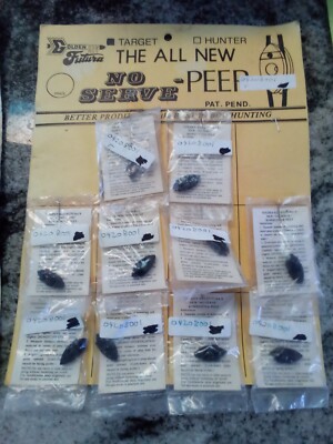 Golden Key Futura No Serve String Peep sight "Target", all 11, with the ...