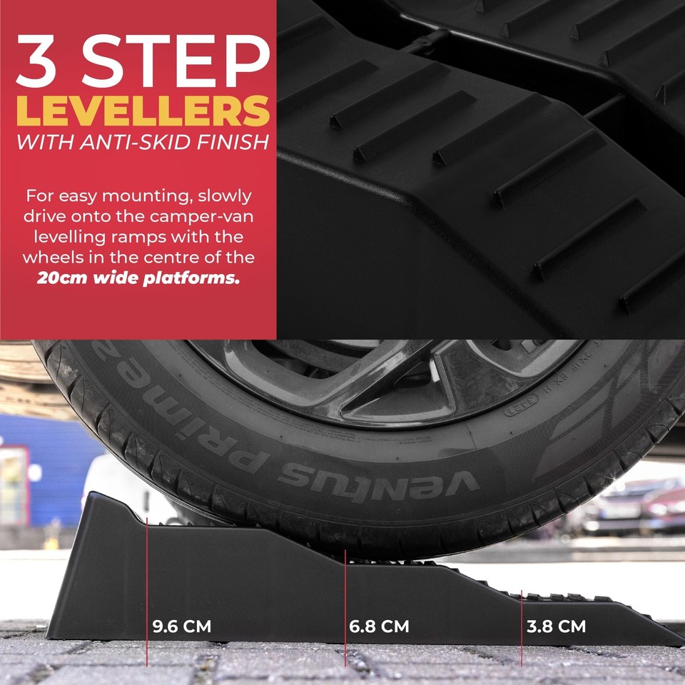 GADLANE Caravan Levelling Ramp Set Heavy Duty Motorhome 4.5 Tonnes ...