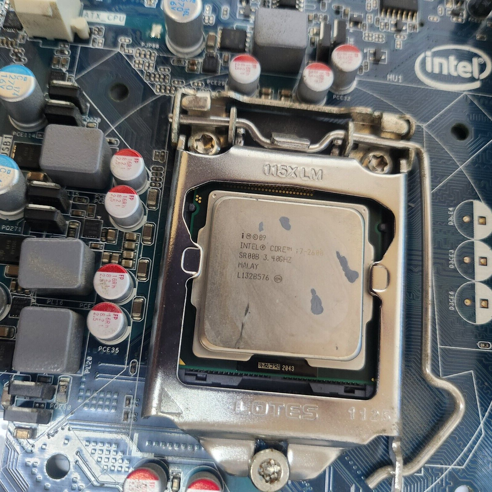 Intel DH67BL LGA1155 Micro-ATX Desktop Motherboard w/i7-2600 CPU, 4GB ...