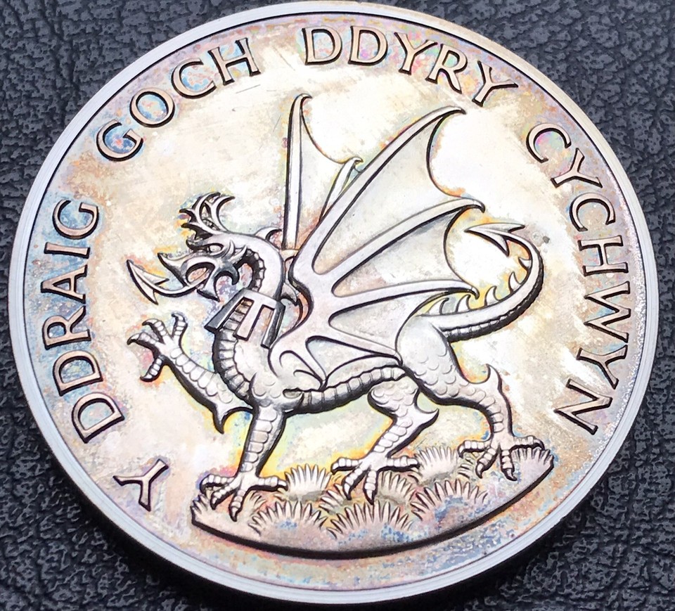 1969 Charles Prince of Wales Investiture .925 Silver 69 Gram Medal ...