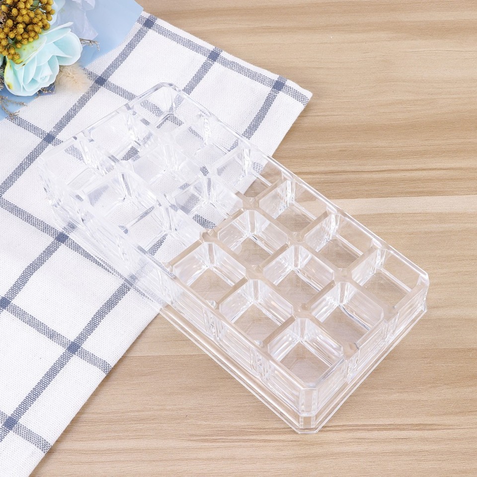 18-Slot Clear Acrylic Trapezoid Makeup Lipstick Display Stand Storage ...