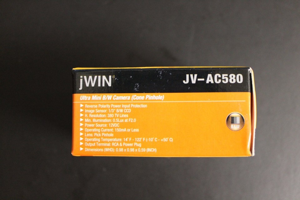 JWIN ULTRA MINI B/W CAMERA JV-AC580 | eBay