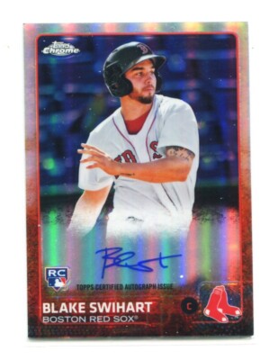 2015 Topps Chrome Blake Swihart Ref #267/499 Auto Rookie Card #AR-BST ...