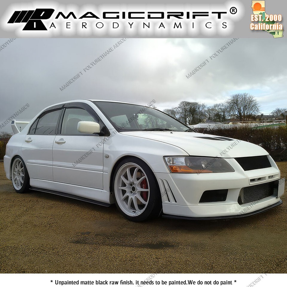 Universal Fit JDM Bottom Line Style 75" x 3.5" Side Skirt Rocker Panel ...
