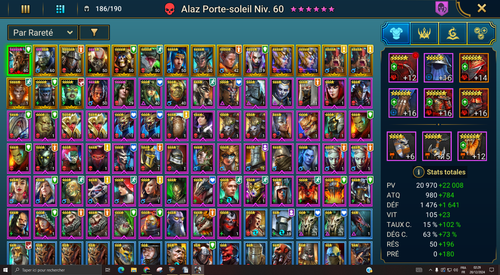 Compte lvl 33 Alaz Mythique Raid shadow legends | eBay