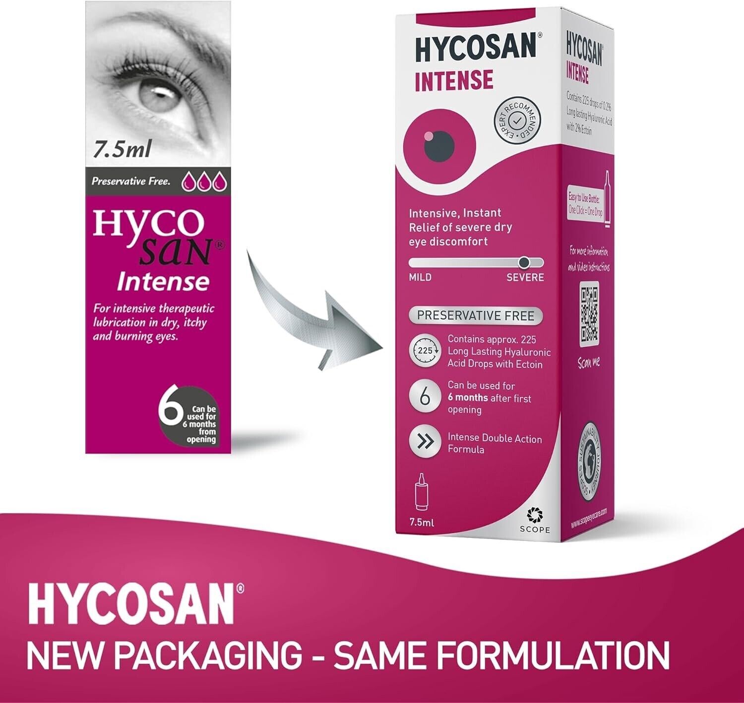 Hycosan Eye Drops All Variations 7.5ml SEALED Choose from our drop down ...