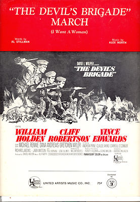 DEVIL'S BRIGADE Sheet Music "Devil's Brigade March" William Holden ...