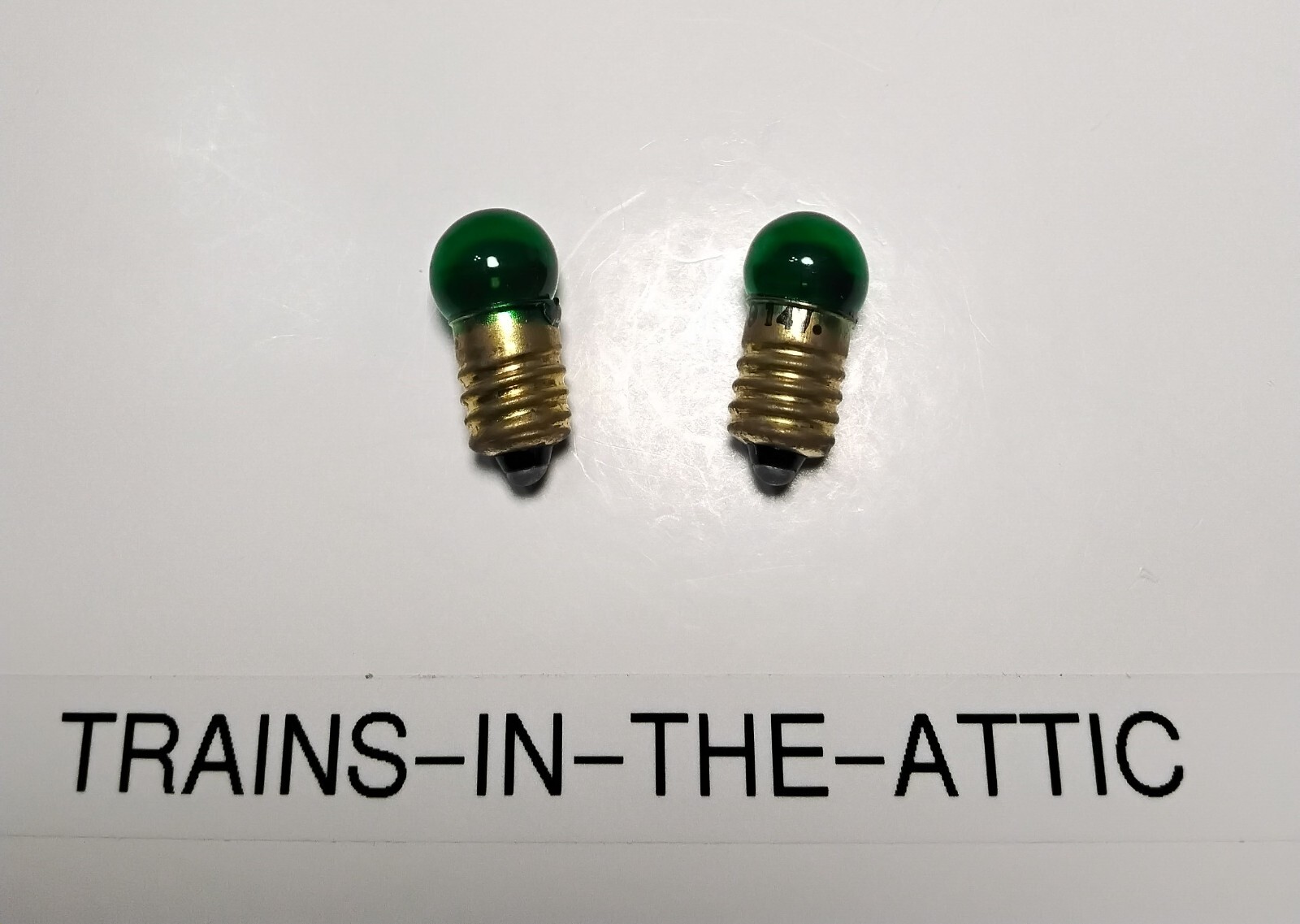 LIONEL 154 CROSSING 14 VOLT 1449 BULB GREEN TRANSLUCENT SMALL SCREW ...