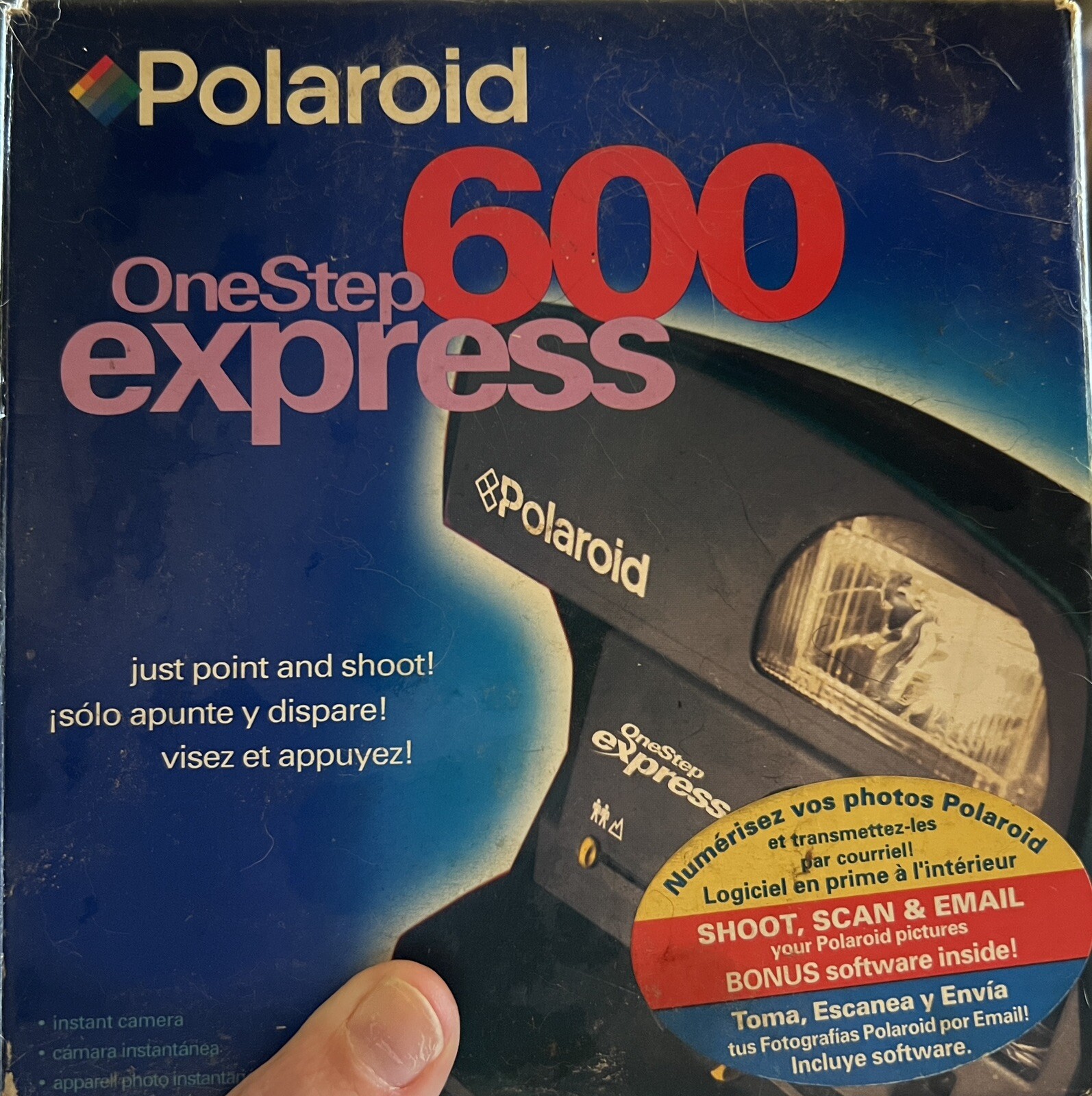 Polaroid 600 One Step Express Flash Instant Film Camera Green Tested | eBay