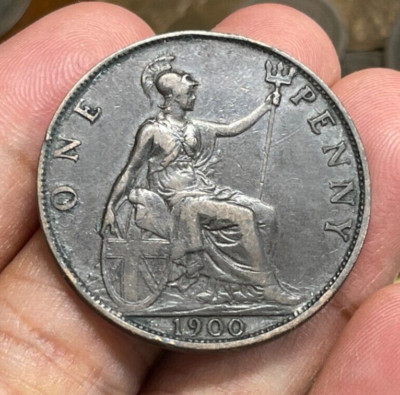 1900 Great Britain One Penny Coin | eBay