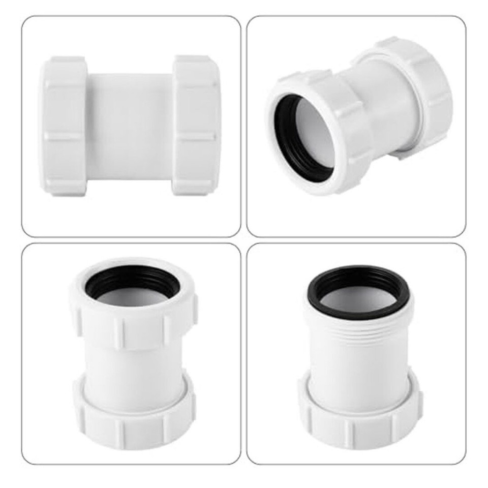 40mm PVC Straight Pipe Connector for Plumbing Pipe Extensions Leak ...