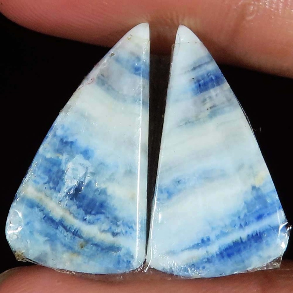 Natural Scheelite Pair Cabochon Scheelite Gemstone 19.85 Cts 13x25x3 mm ...