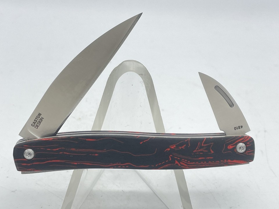 CRKT 4810 Caston Design Red/Black Wharncliffe Half Whittler w/ OMP Box ...