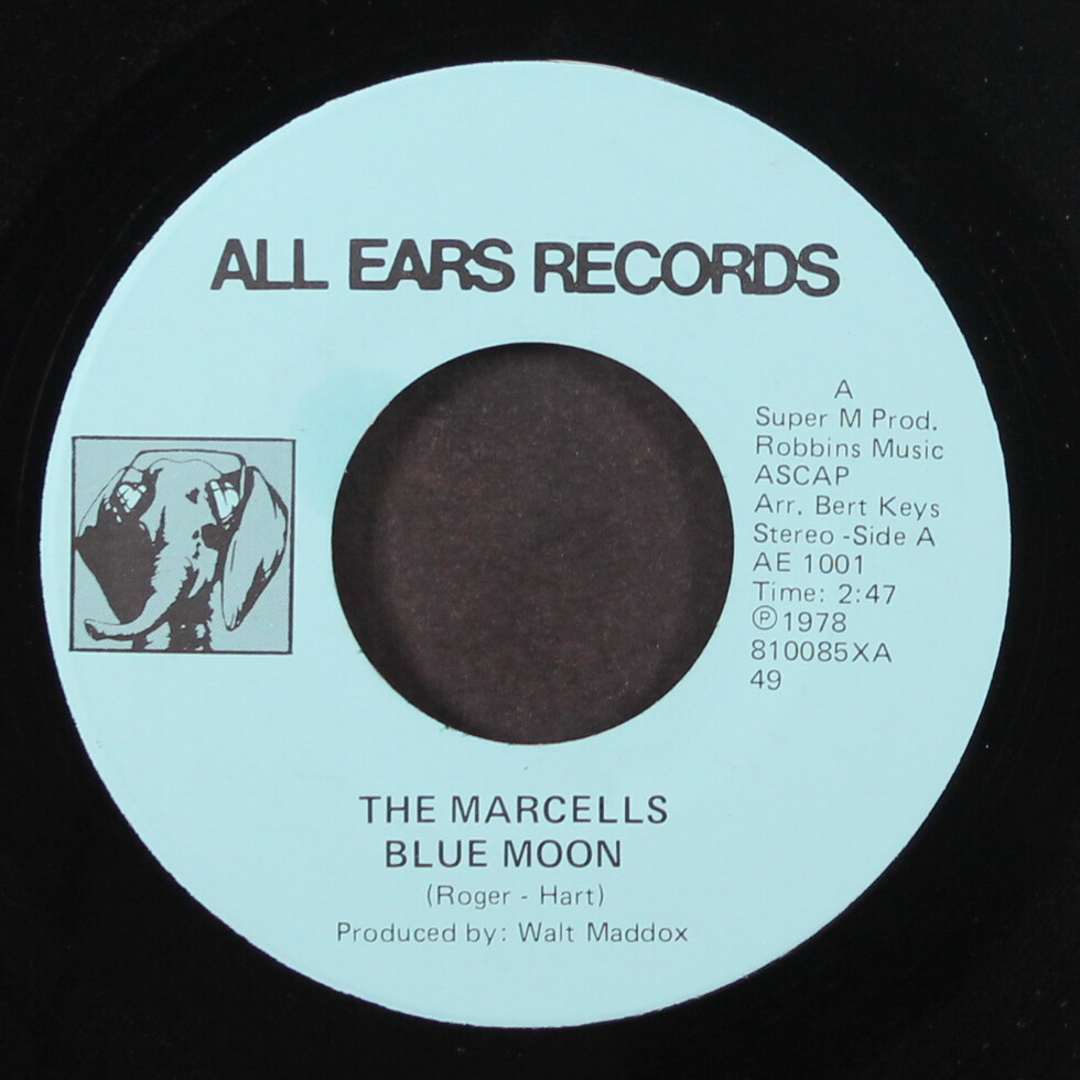 MARCELLS: blue moon / clap your hands ALL EARS 7" Single 45 RPM | eBay