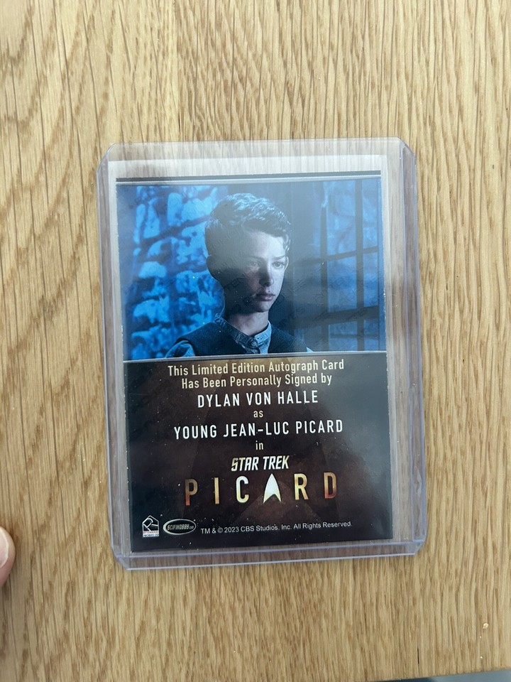 2024 Star Trek Picard Seasons 2 & 3 Autograph Dylan Von Halle Bordered ...