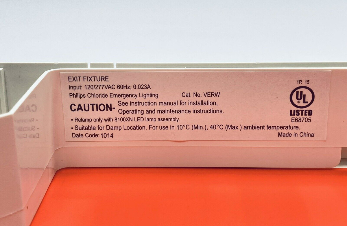 Chloride Emergency Lighting Manual | Shelly Lighting